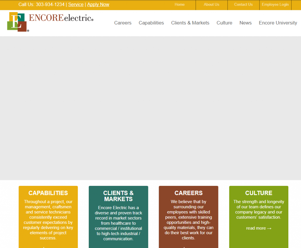 Encore Electric Launches New Website - Encore Electric